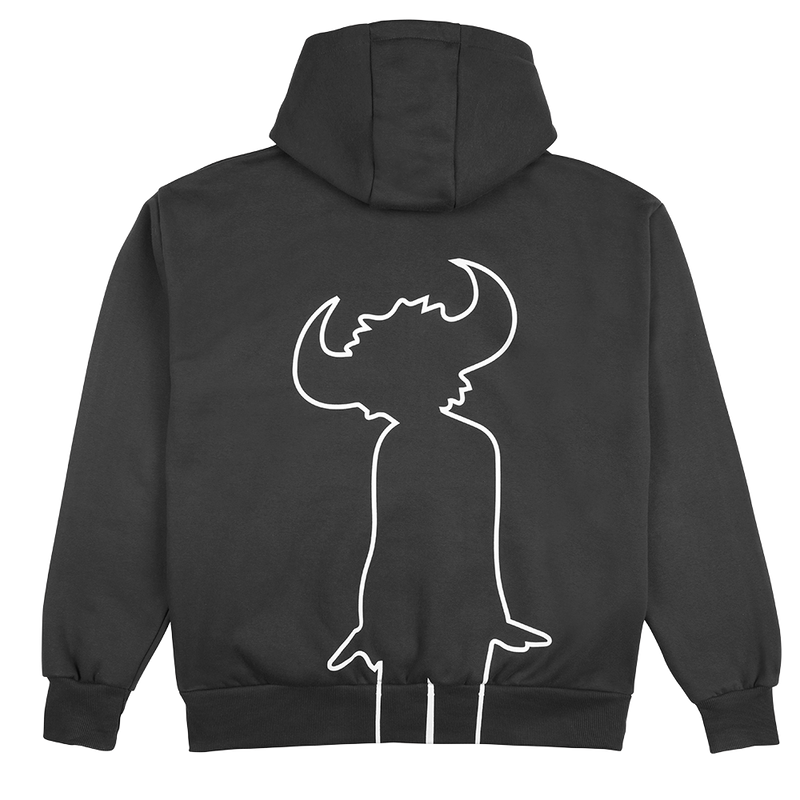 Buffalo Man Double Zip Jumbo Print Hoodie - Jamiroquai